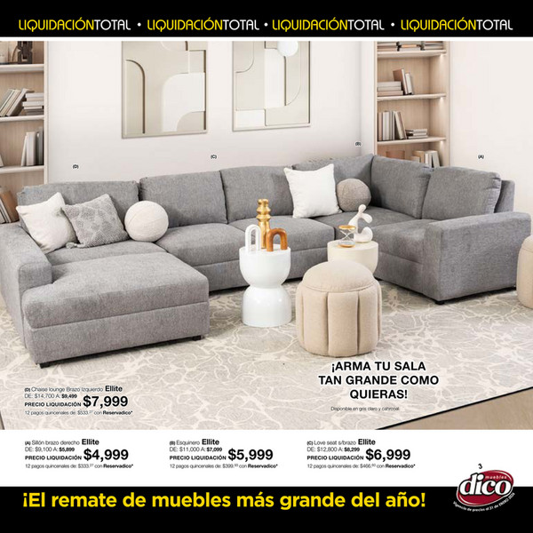 MUEBLES DICO - Liquidación 2026 | Pacifico - Página 2-3